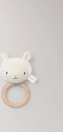 Mango Anneau de dentition pour enfant en forme de petit mouton gris - Home - Taille unique - MANGO HOME