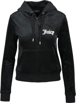 Juicy Couture Femme, Sweatshirts et sweats &agrave; capuche, Noir, Taille: 40 FR Felpa in ciniglia