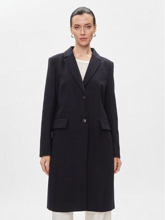 Tommy Hilfiger Wollmantel Classic Light Wool Blend Coat WW0WW41662 Dunkelblau Regular Fit