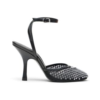 Stuart Weitzman Femme, Chaussures, Noir, Taille: 39 1/2 EU Bareitall Shine Pump 100