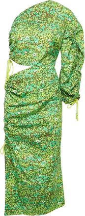 Alemais robe mi-longue Phyllis à design asymétrique - Vert