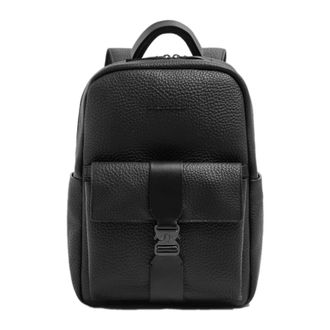 Piquadro Lederrucksack f&uuml;r 14-Zoll-Laptop - - Bags - Herren - Schwarzk - ONE SIZE