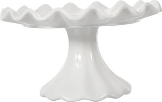 BESPORTBLE Keramik Tortenständer Dessert Präsentationsständer Mit Hohem Fuß Für Kuchen Obst Und Snacks 5,5 Zoll Klassischer Stil Für Zuhause Und Party