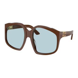 Miu Miu Stilvolle Sonnenbrille mit bunten Gl&auml;sern - - Accessories - Damen - Braun - 59 MM