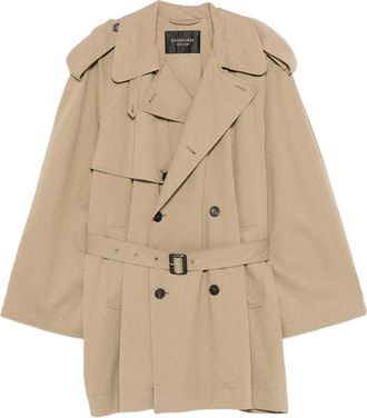 Balenciaga Belted Double-breasted Trench Coat