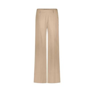 Summum Femme, Pantalons, Beige, Taille: 38 FR Long Wide Pantalons