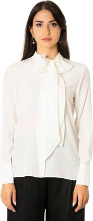 Max Mara Femme, Blouses et Chemises, Blanc, Taille: 42 FR Camicia in seta