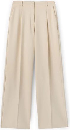 Motivi Femme, Pantalons, Beige, Taille: 38 FR Pantalon Palazzo en Cr&ecirc;pe