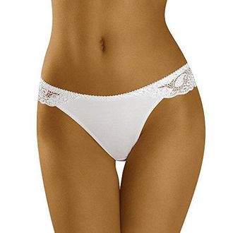 Wolbar Femmes Strings WB28, Blanc,M