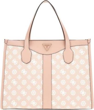 Guess Silvana Two Compartment Tote Sand Logo