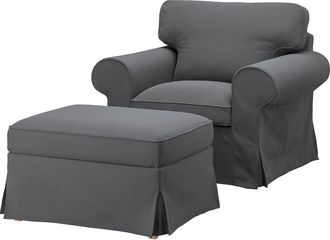 IKEA EKTORP Sessel und Hocker