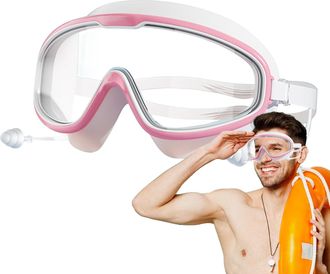 Generico Schwimmbrille f&uuml;r Erwachsene, Schwimmbrille | Weitblick gegen Blasenbildung - ohne UV-Schutz-Schwimmbrille mit Auslauf, Wassersportbrille f&uuml;r klare Si