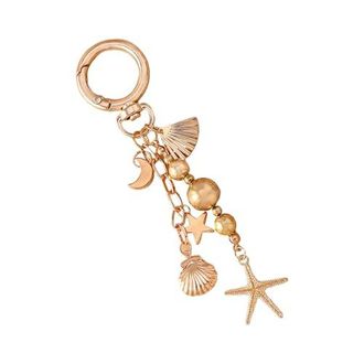 Generic Costrista Keyring - Décoration de pendentif porte-clés en métal Moon Star, ornement de sac à dos élégant portable pour femmes, enfants, étudiants, ado