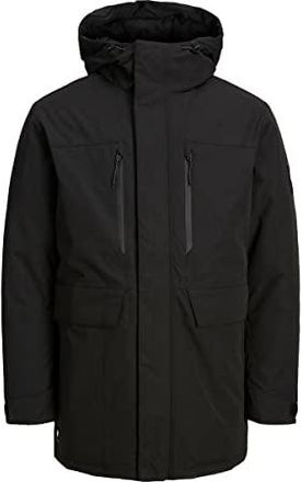 Jack & Jones JCOBACH Parka, Noir, M Hommes