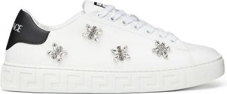 Versace Crystal Greca Sneakers - Weiß
