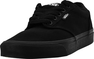 Vans Herren Gr&ouml;&szlig;e 41, Atwood Sneaker Triple Black Canvas Sportschuhe, Low-Top Turnschuhe f&uuml;r Herren, Leichte Herrenschuhe Active Wear Range (EU 41)