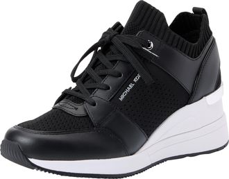 Michael Kors Damen Georgie Knit Trainer Sneaker, Schwarz, 36.5 EU