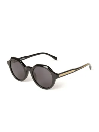 Zadig&Voltaire SZV453 Round Acetate Sunglasses - Black
