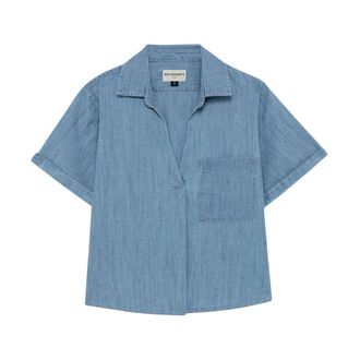 Roy Rogers Femme, Blouses et Chemises, Bleu, Taille: 40 FR Martin Chambray Shirt
