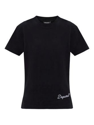 Dsquared2 t-shirt &agrave; logo brod&eacute; - Noir