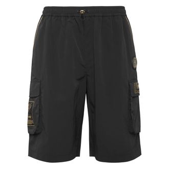 Plein Sport Short Cargo Laminated - - Sport - Herren - Schwarzk - XL