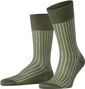 Falke Shadow M So coton fantaisie 1 paire, Chaussettes Homme, Vert Crocodile 7503, 43-44