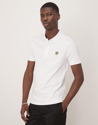 Lyle & Scott Basic-Polohemd in Wei&szlig;
