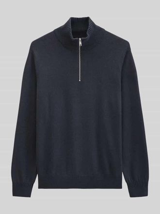 Marc O'Polo Regular Fit Troyer aus Baumwoll-Schurwoll-Mix