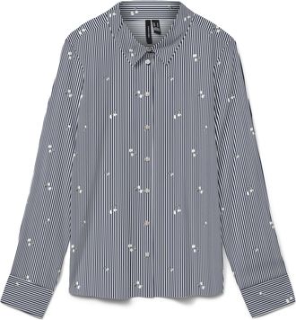 Vero Moda Vmnora Ls Oversize AOP Shirt WVN Ga Noos