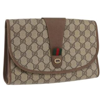 Gucci Sac &agrave; main en cuir Pre-owned - Femme - Pre-owned - Brun - Taille: ONE Size