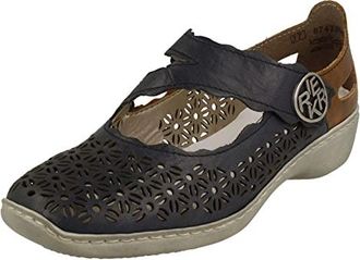 Rieker 413G4-14 Massa Chaussures à Bretelles pour Femme, Combinaison Bleue, 41 EU