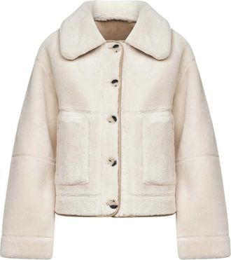 Urban Code Femme, Vestes, Beige, Taille: 36 FR Veste Réversible en Fausse Fourrure