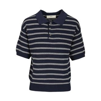 Dunst Gestreiftes Strickpolo - - Knitwear - Damen - Blau - M