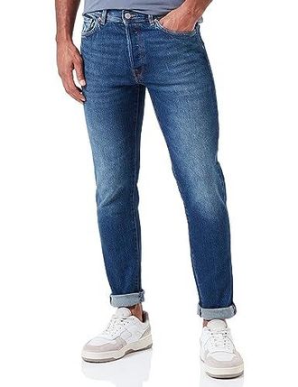 Selected SELETED HOMME Slh172-slimtape Toby 3302 M.b JNS Noos Jeans, Bleu Denim, 30W x 32L