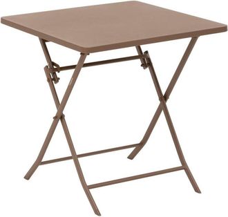 Hesperide Hesperide - Quadratischer klappbarer Gartentisch greensboro Bronze - 2 Pl&auml;tze - epoxidbeschichteter Stahl - verst&auml;rkte Rostschutzbehandlung
