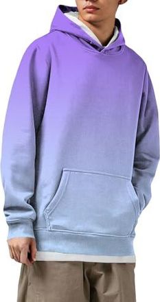 Generic Sweat &agrave; capuche l&eacute;ger pour homme - Automne - Hiver - Tendance - D&eacute;contract&eacute; - Manches longues - Coupe ample - Confortable - V&ecirc;tements pour entra&icirc;nemen