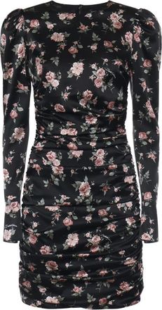 Dolce & Gabbana Femme, Robes, Multicolore, Taille: 38 FR Robe drap&eacute;e &agrave; imprim&eacute; roses vintage