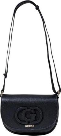 Guess Femme, Sacs, Noir, Taille: ONE Size Embossed Logo Shoulder Bag