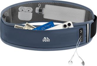 Generic G&uuml;rteltasche f&uuml;r Damen und Herren, Laufg&uuml;rtel, G&uuml;rteltasche, Handyhalterung, G&uuml;rteltasche f&uuml;r Workout, Joggen, Geldausr&uuml;stung, Zubeh&ouml;r, Grau - mit ein