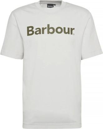 Barbour Homme, Tops, Blanc, Taille: M Logo Relaxed Fit T-shirt