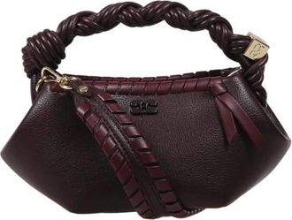 Ganni Sac Bou Mini Tresse - Femme - Sacs - Brun - Taille: ONE Size