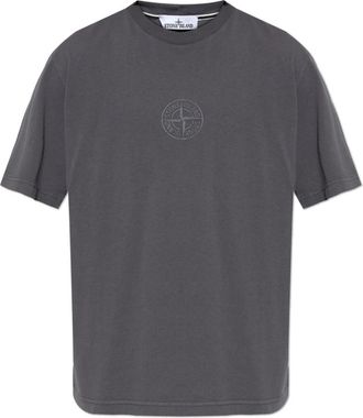Stone Island Homme, Tops, Gris, Taille: S T-Chemises