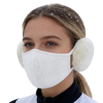 Generic Frfik Winter Face M&atilde;sk - Avec cache-oreilles et doublure en polaire 2 en 1, protection thermique du visage, cagoule coupe-vent respirante | Pour homme
