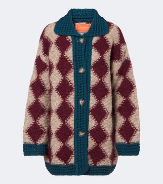 La DoubleJ Cardigan en laine et alpaga m&eacute;lang&eacute;s