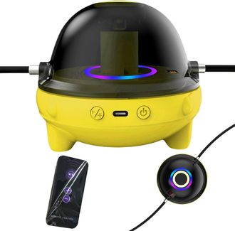 Generico Automatische Springmaschine, wiederaufladbarer Z&auml;hler zum Springen mit Musik, intelligente Sprungmaschine mit Fernbedienung, 10 einstellbare Geschwind