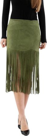 Moschino Femme, Jupes, Vert, Taille: 36 FR Midi Skirt