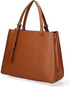 Gave Lux Sac &agrave; main en cuir v&eacute;ritable pour femme Fabriqu&eacute; en Italie 28 x 21 x 12 cm GLX228103823FBG, Cuir fonc&eacute;, Taille unique
