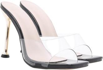 Hemoton Sandales Femme Transparentes &agrave; Talons Platin&eacute;s &Eacute;l&eacute;gantes Ouvertes &Eacute;t&eacute; Mode Confortables pour Sorties