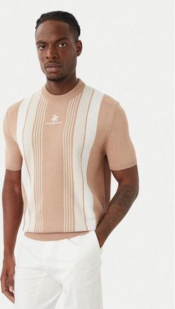 Beverly Hills Polo Club T-Shirt M7611-HR Dunkelbeige Regular Fit