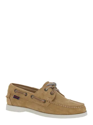 Sebago Womens Loafers Portland Flesh Out Beige Leather Upper
